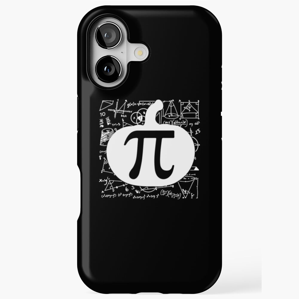A Pumpkin Pi Funny Halloween Math Themed Pun Art iPhone 11 through 17 ...
