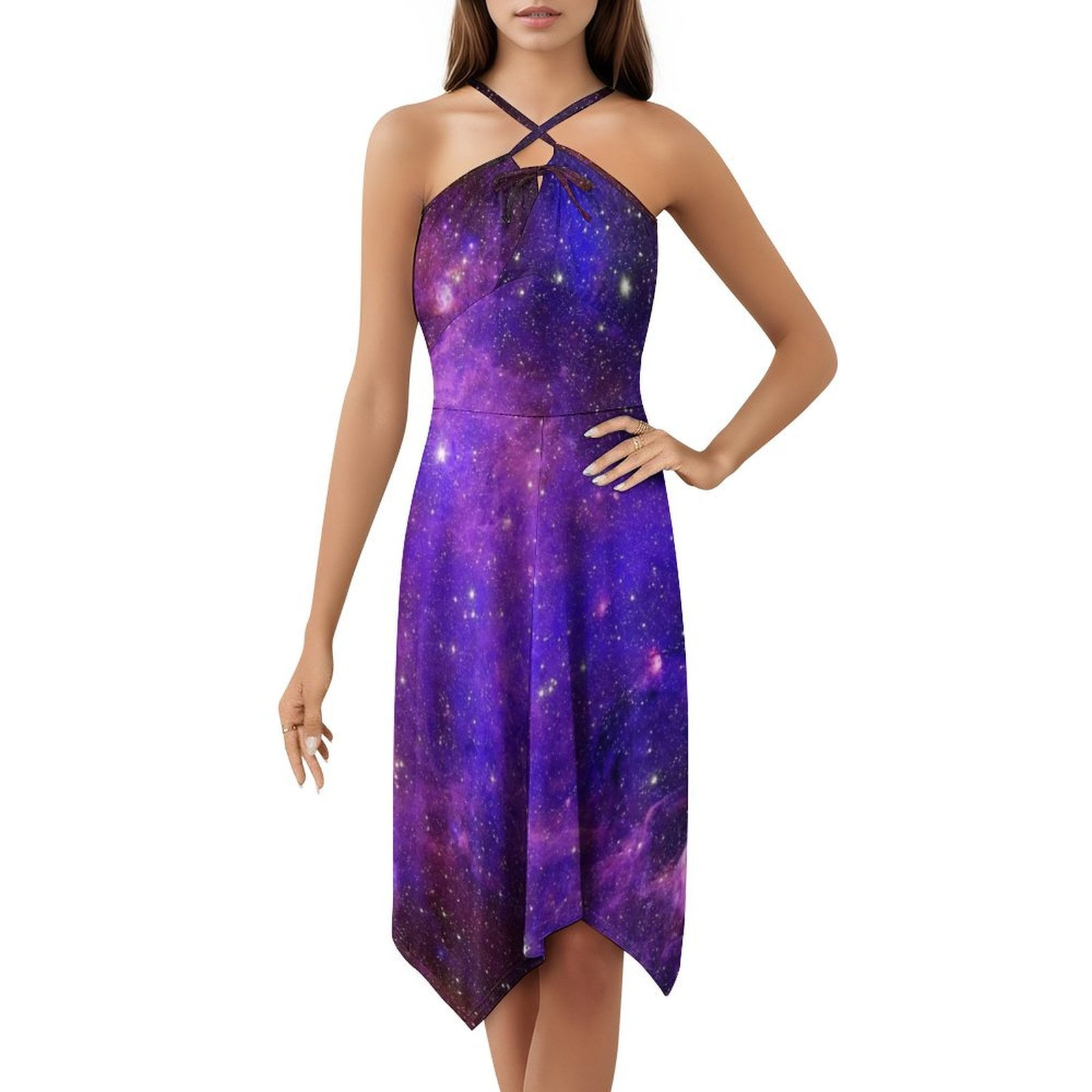 A Purple And Blue Nebula Dress Elegant Party Dresses Evening Dresses ...