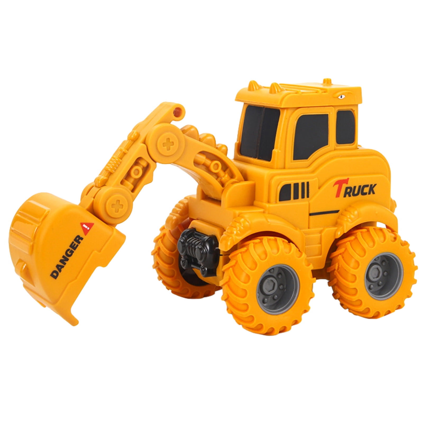 A Push And Go Construction Vehicle Toy, Realistic Movement For Children ...