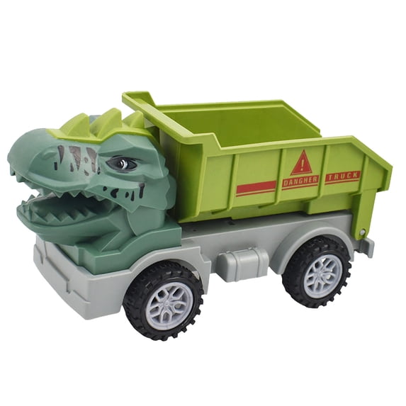 A Push Go Dinosaur Inertial Engineering Excavator Cartoon Transport ...