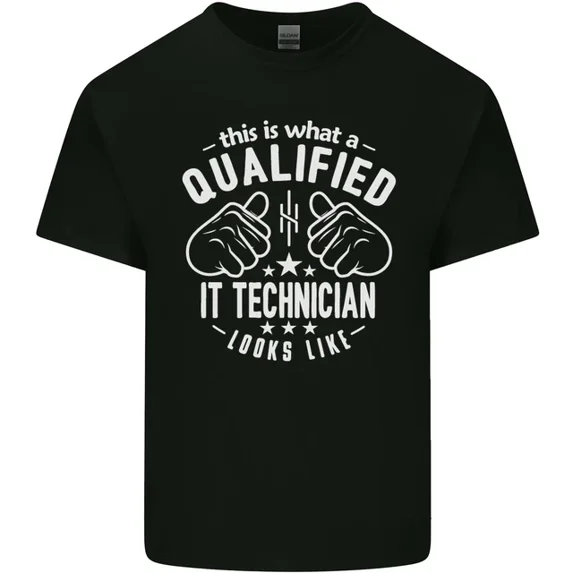 A Qualified It Technician Looks Like T-Shirt - Walmart.com
