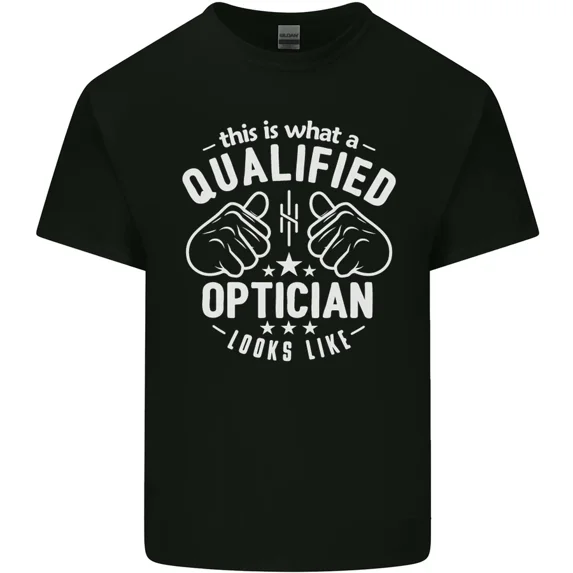 A Qualified Optician Looks Like Professional Cotton Graphic Shirt,for ...