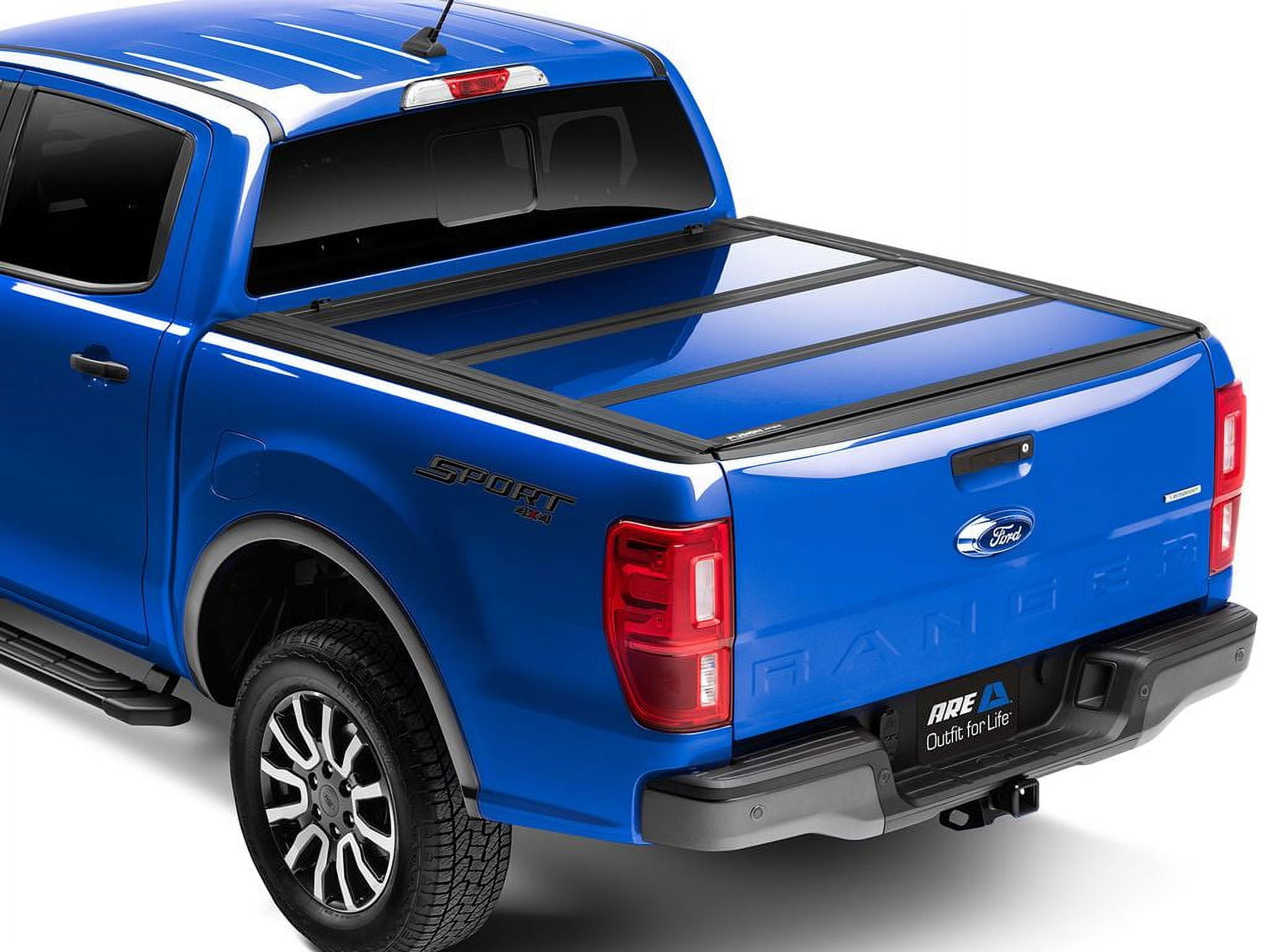 A.R.E. by RealTruck Fusion Painted Hard Fold Truck Bed Tonneau Cover ...