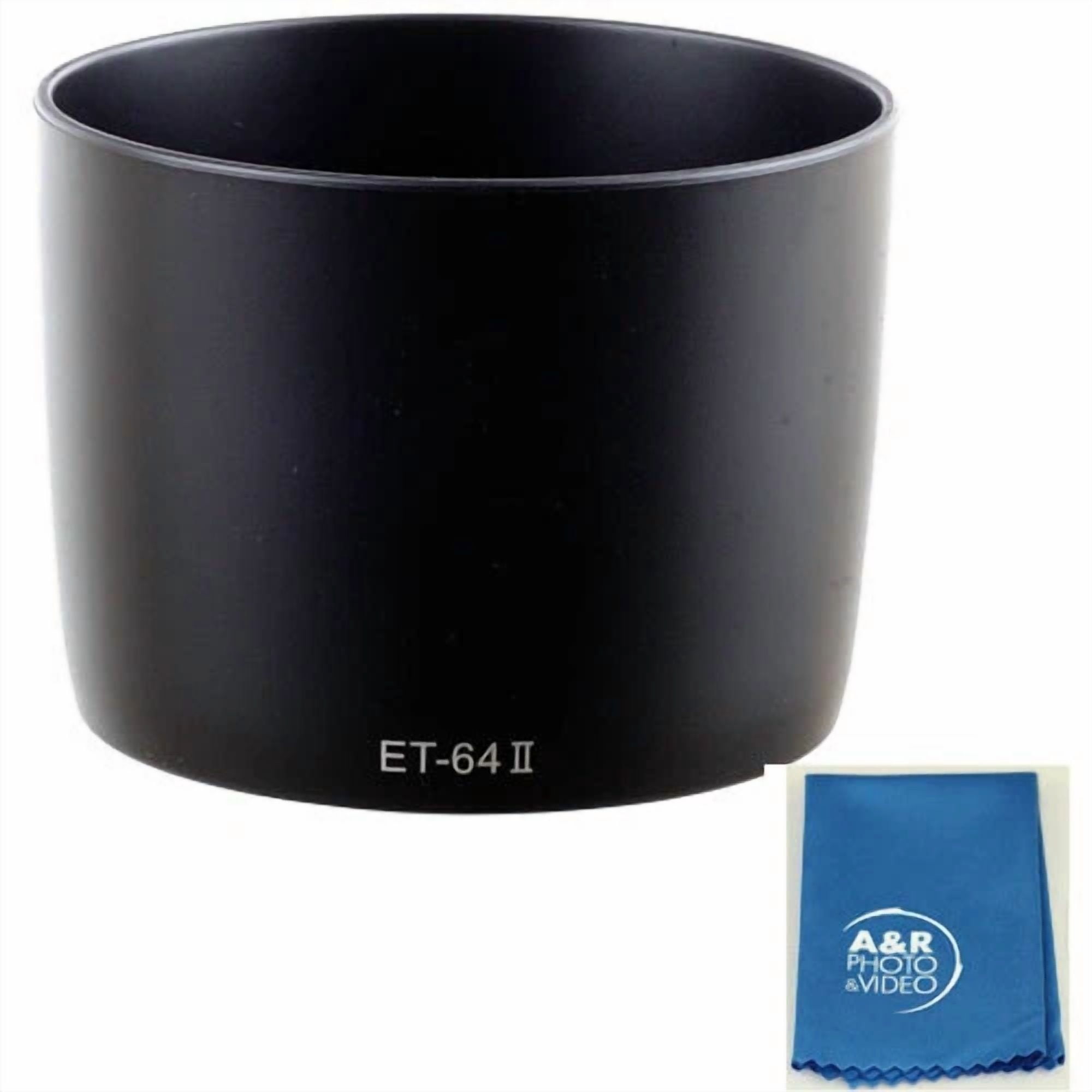 A&R Lens Hood for Canon EF 75-300mm f/4-5.6 IS USM ET-64II + Cleaning ...