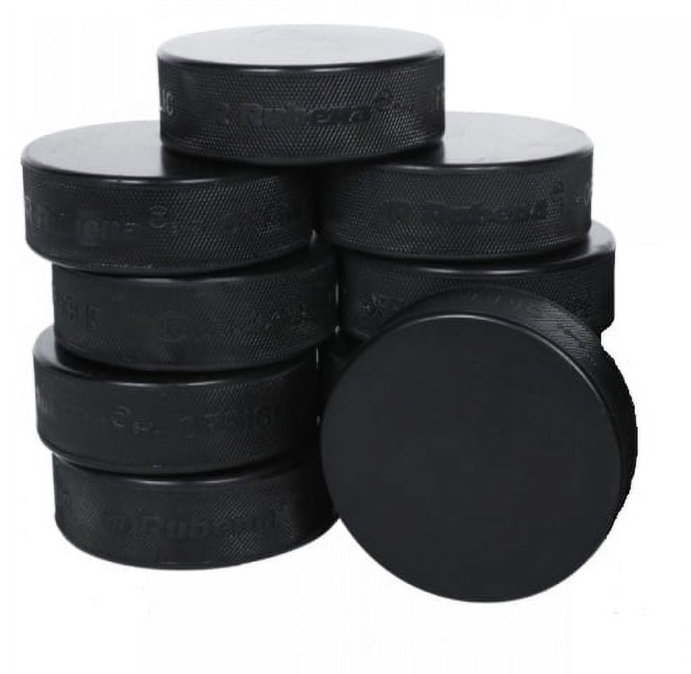 A&R Official Size & Weight Game / Practice Ice Hockey Pucks, Black - 10 ...