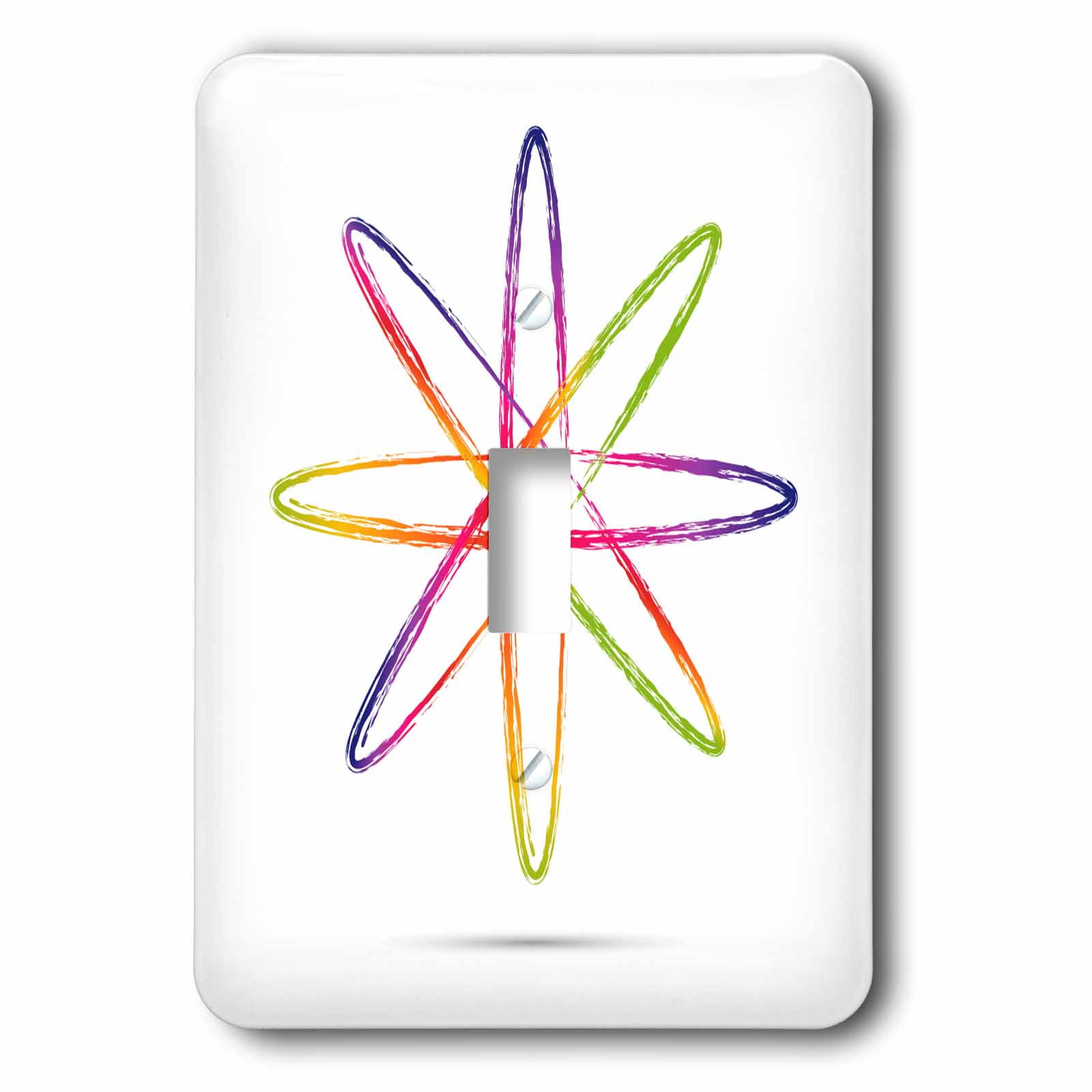 3dRose, A Rainbow Atom, single toggle switch - Walmart.com
