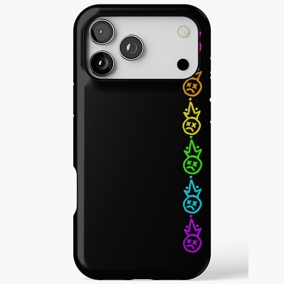 A Rainbow Pop Punk Music Band Inspired Logo Art iPhone 11 through 17 ...