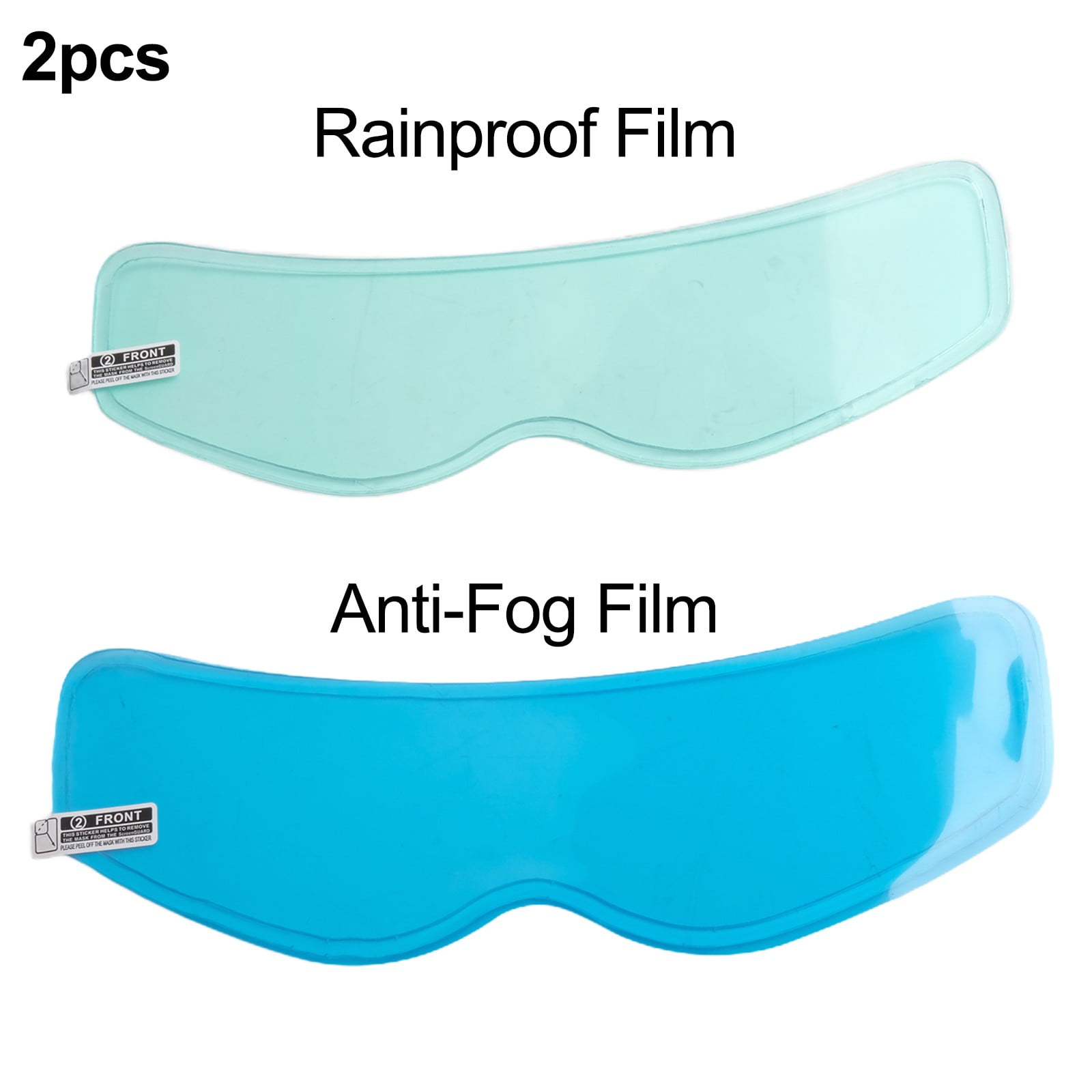 A Rainy Day 2pc Anti Fog Anti Rain Patch General PET Motorcycle Helmet ...
