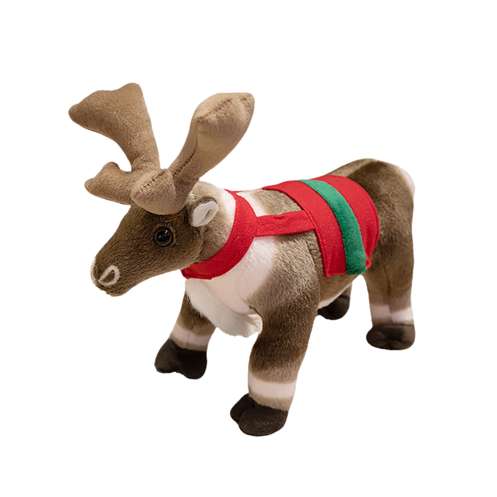 A Realistic Elk Stuffed Toy For Christmas For Plush Animal For Holiday ...