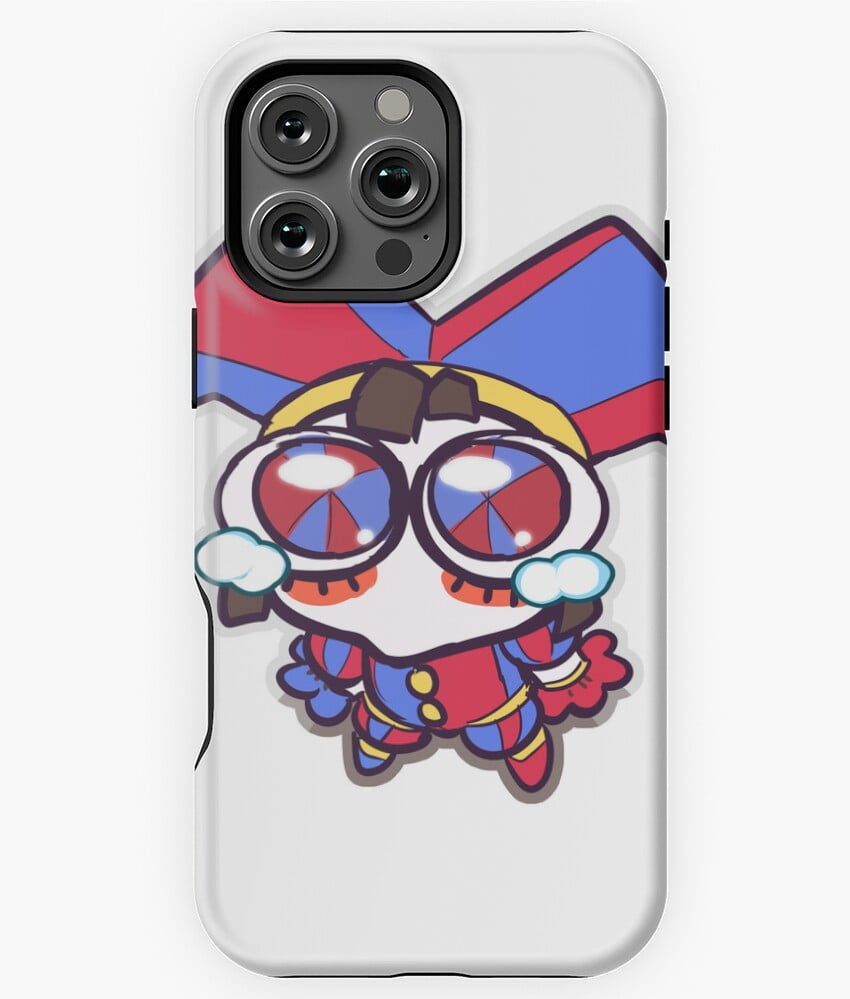 A Really Sad Pomni TADC Fan Art Phone Case for iPhone 16 15 14 13 12 11 ...
