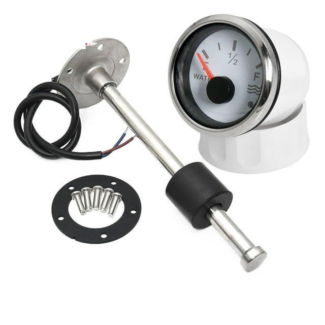 A Red Backlight Water Gauge 52MM With Water Level Sensor 150MM 200MM ...