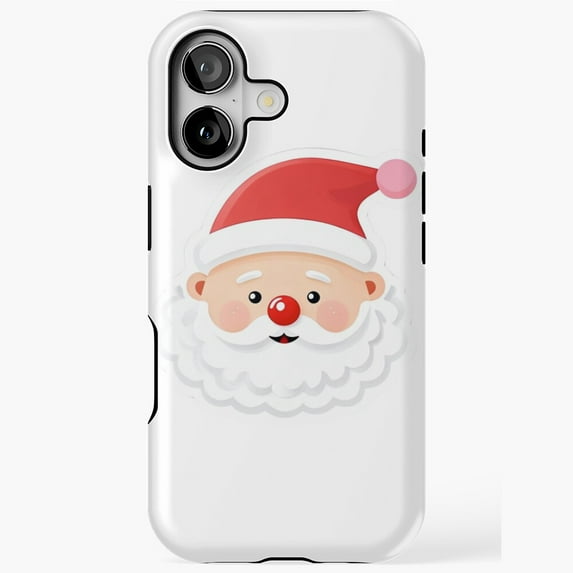 A Red Nose Christmas Grandpa Face Protective Case for iPhone 11 12 13 ...