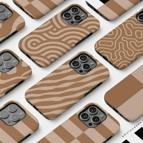 A Retro Aesthetic Phone Case in a Monochrome Brown Themed Art, a Gift ...