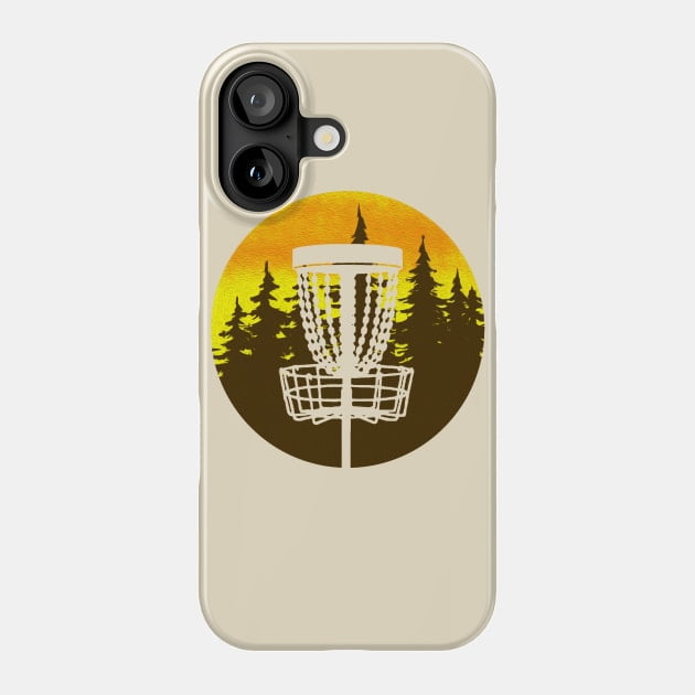 A Retro Disc Golf Player Throwing a Frisbee Inspired Graphic Case for ...