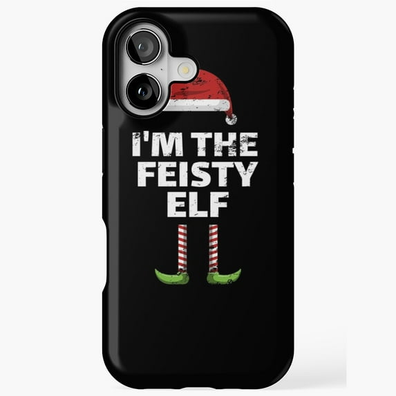A Retro Feisty Elf Vibe Protective Case for iPhone 11 12 13 14 15 16 17 ...