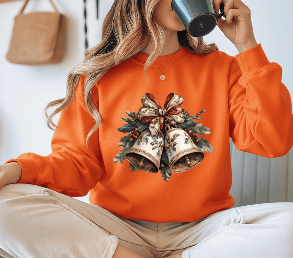 A Retro Holiday Season & Winter Themed Design Graphic Sweatshirt, up to ...