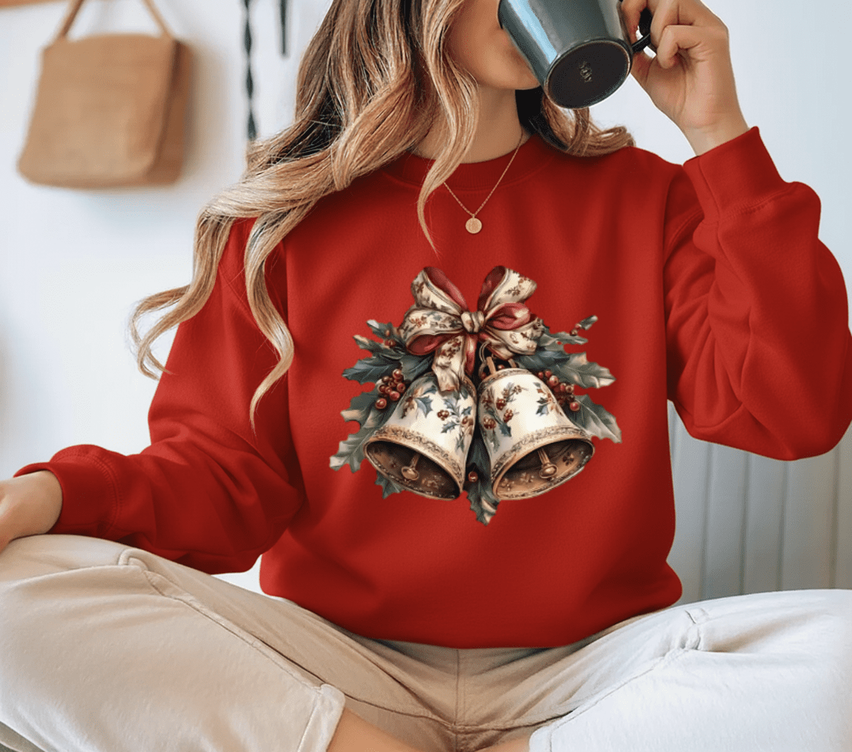 A Retro Holiday Season & Winter Themed Design Graphic Sweatshirt, up to ...