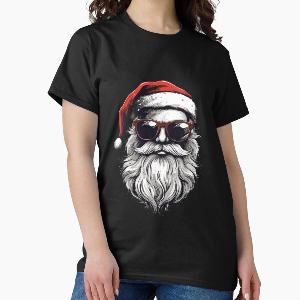 A Retro Vintage St. Nick Claus Christmas Holiday Season H8140 T-Shirt, for Men and Women, Up to ...
