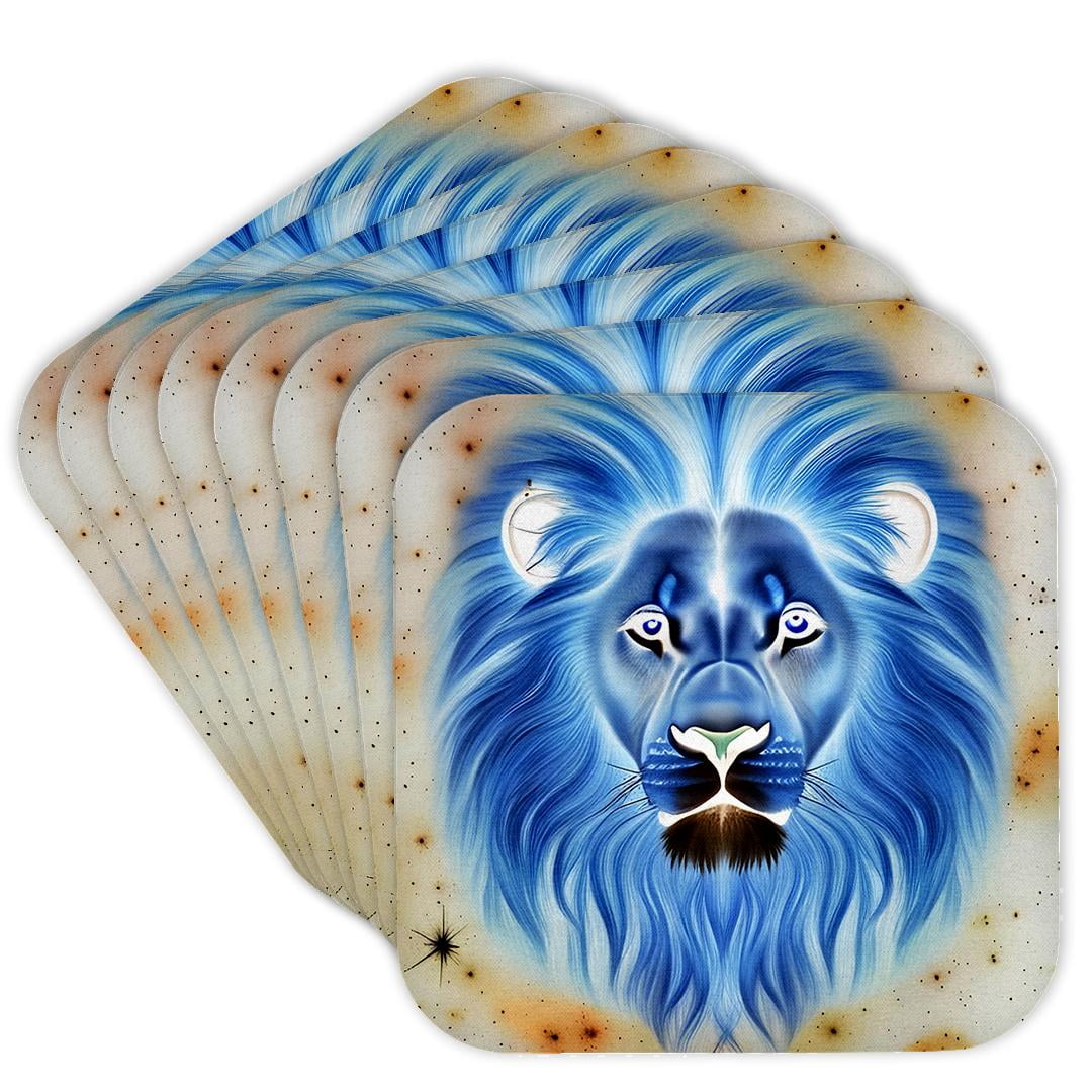 3drose, a Reversed Negative Image of a Lion Representing Leo, Set of 8 ...