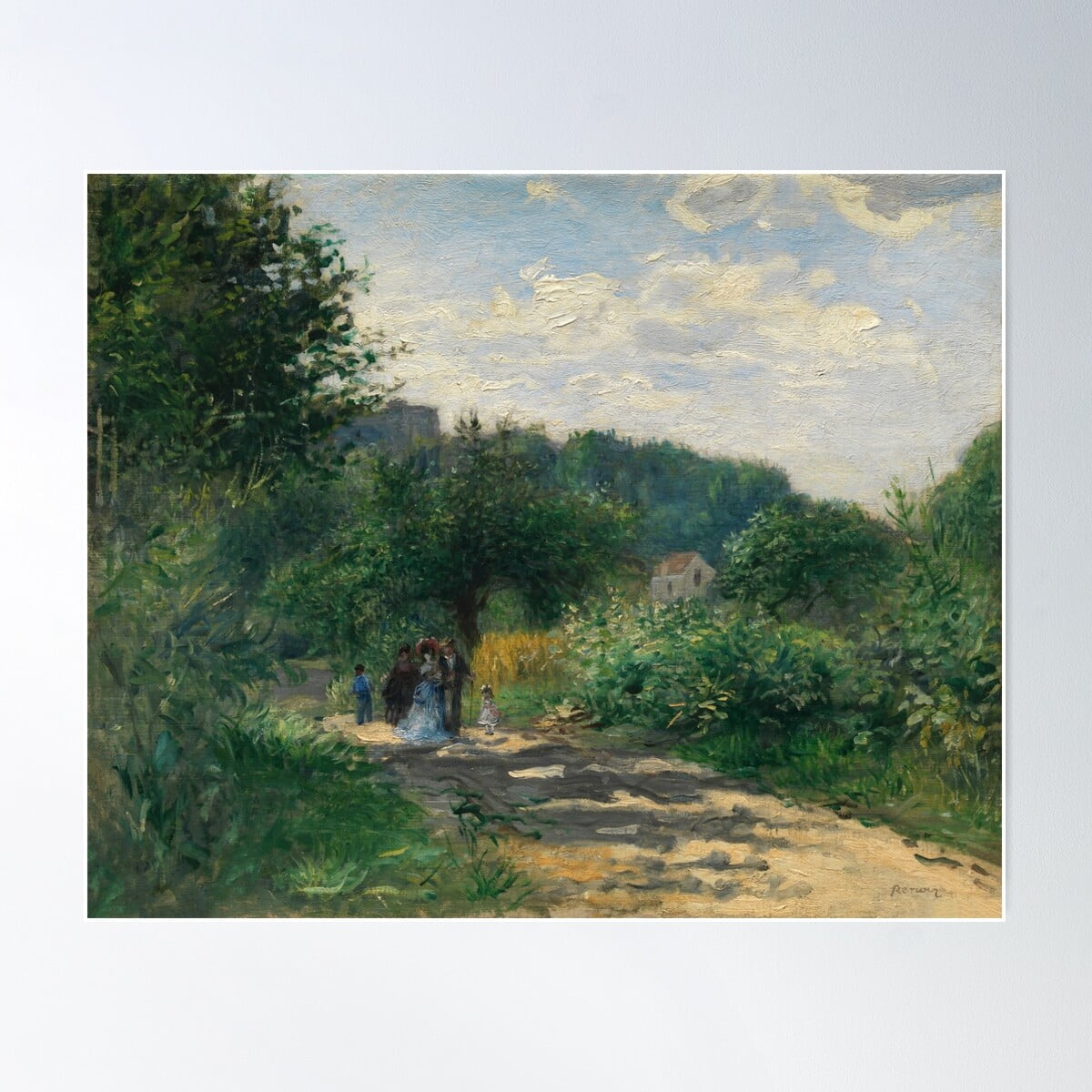 A Road In Louveciennes Auguste Renoir 1872 Impressionism Art Poster ...