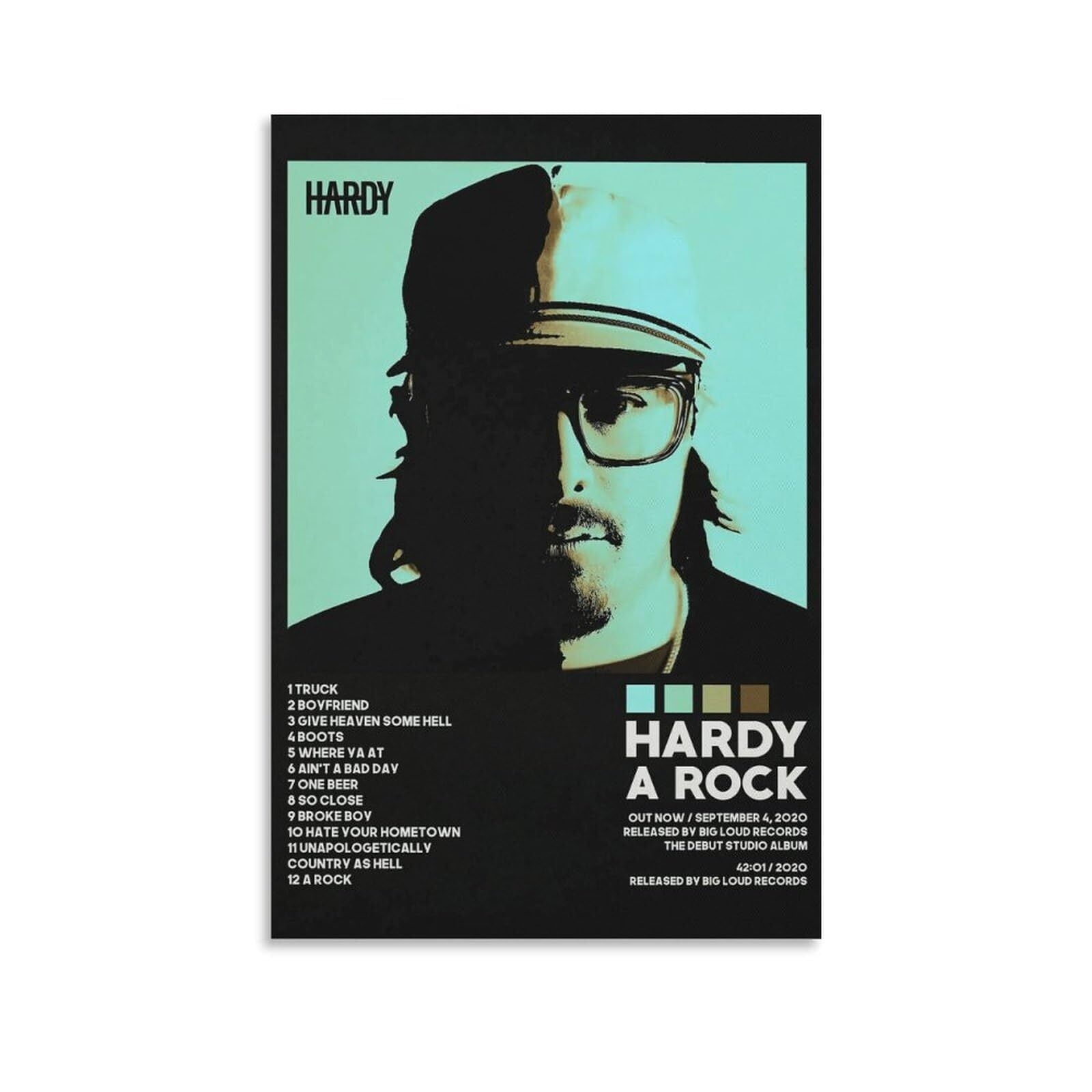 A Rock Hardy Album Cover Canvas Poster Print Music Posters for Room ...