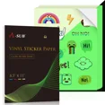 A-SUB Glow In The Dark Vinyl Sticker Paper for Inkjet Printers ...
