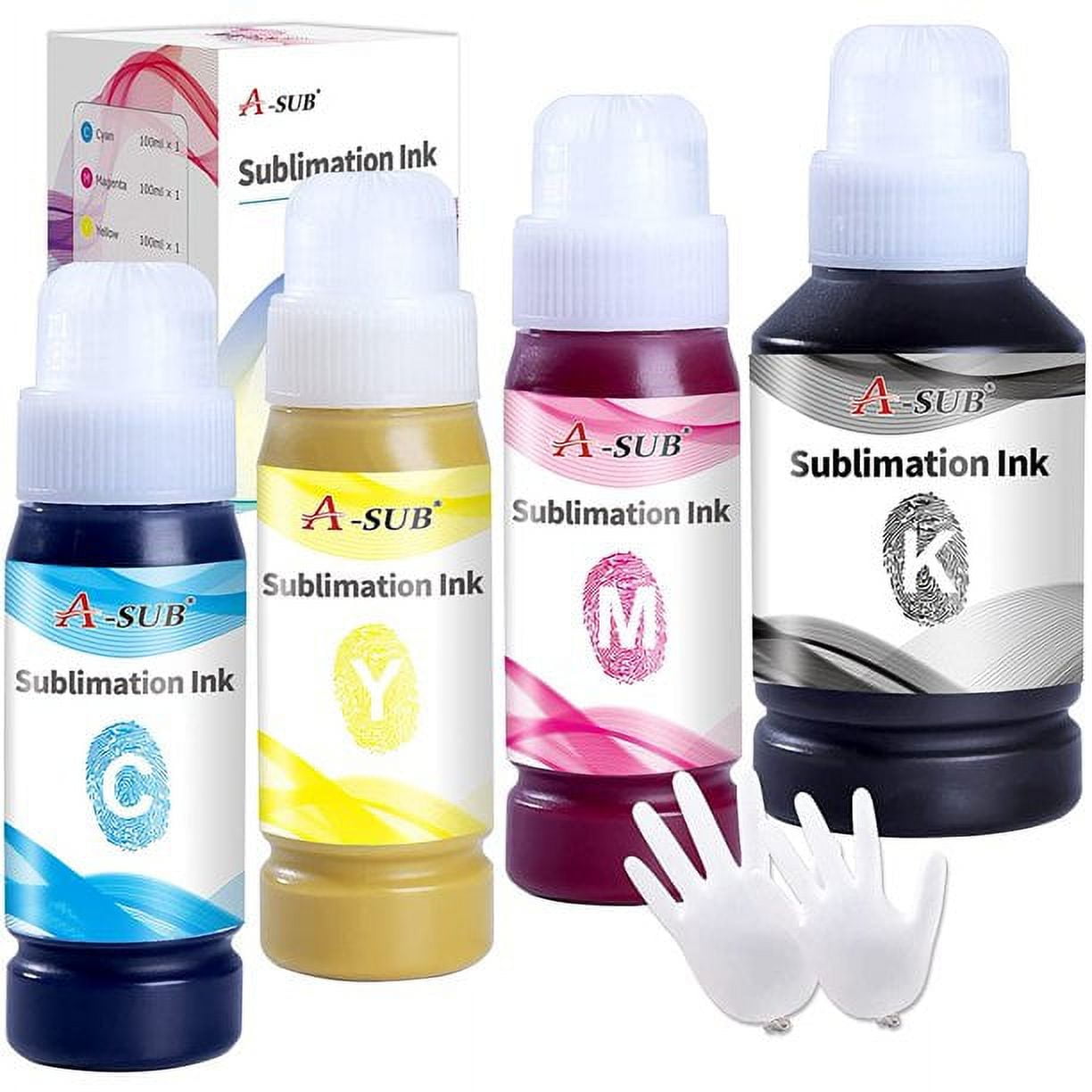 A-SUB Sublimation Ink for Epson Ecotank ET Series Printers, Heat Press ...
