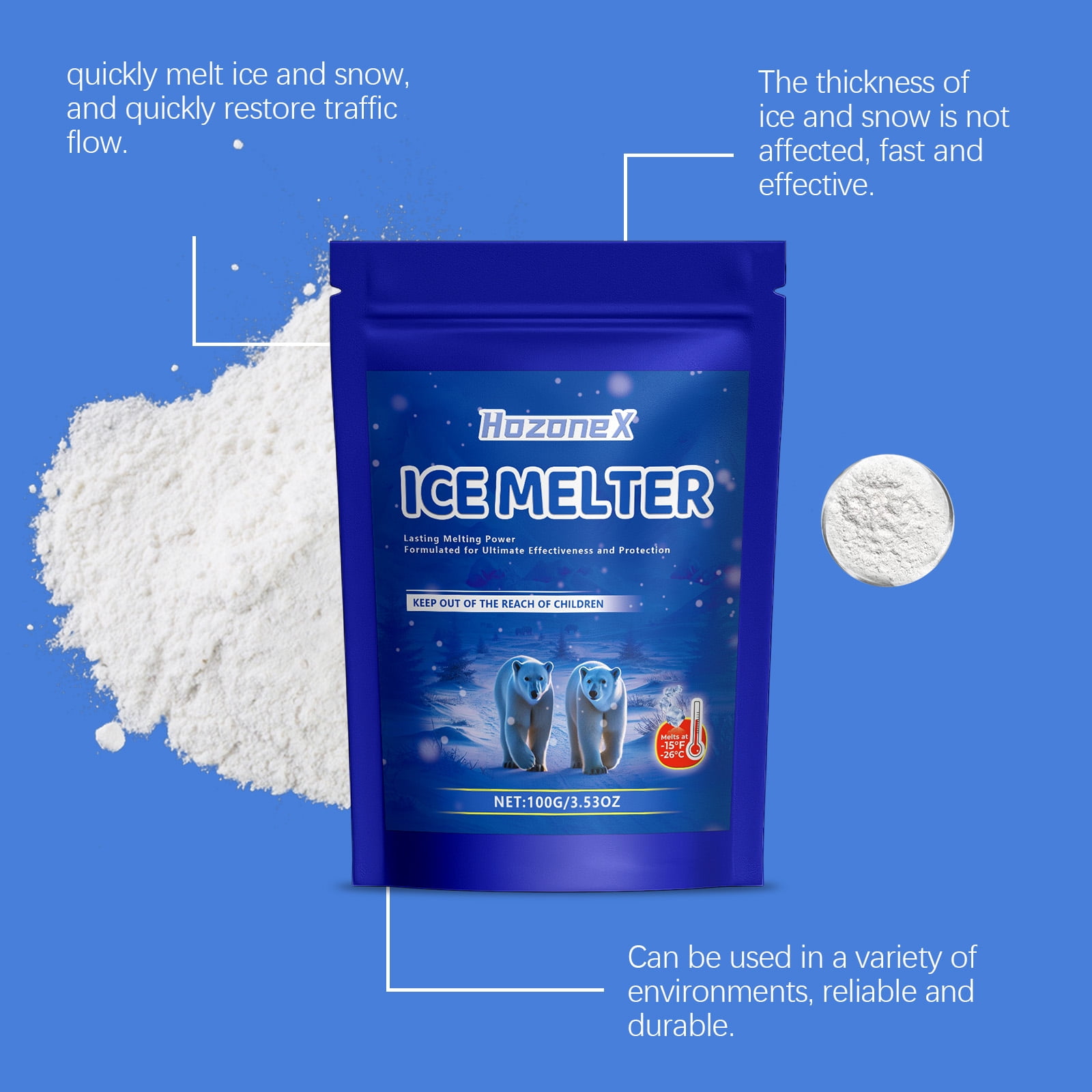 A Safe De-icing Solution for Driveways and Sidewalks,Quick-Acting ...