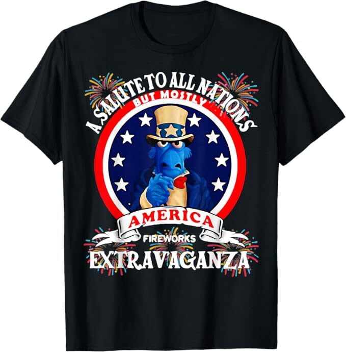 A Salute To All Nations But Mostly America T-Shirt - Walmart.com