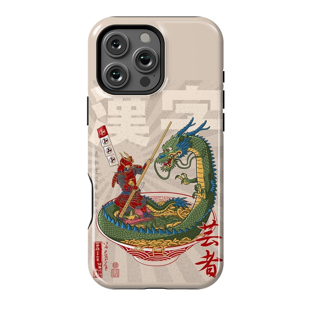 A Samurai And A Dragon Sharing A Bowl Of Ramen Tough Case for iPhone 11 ...