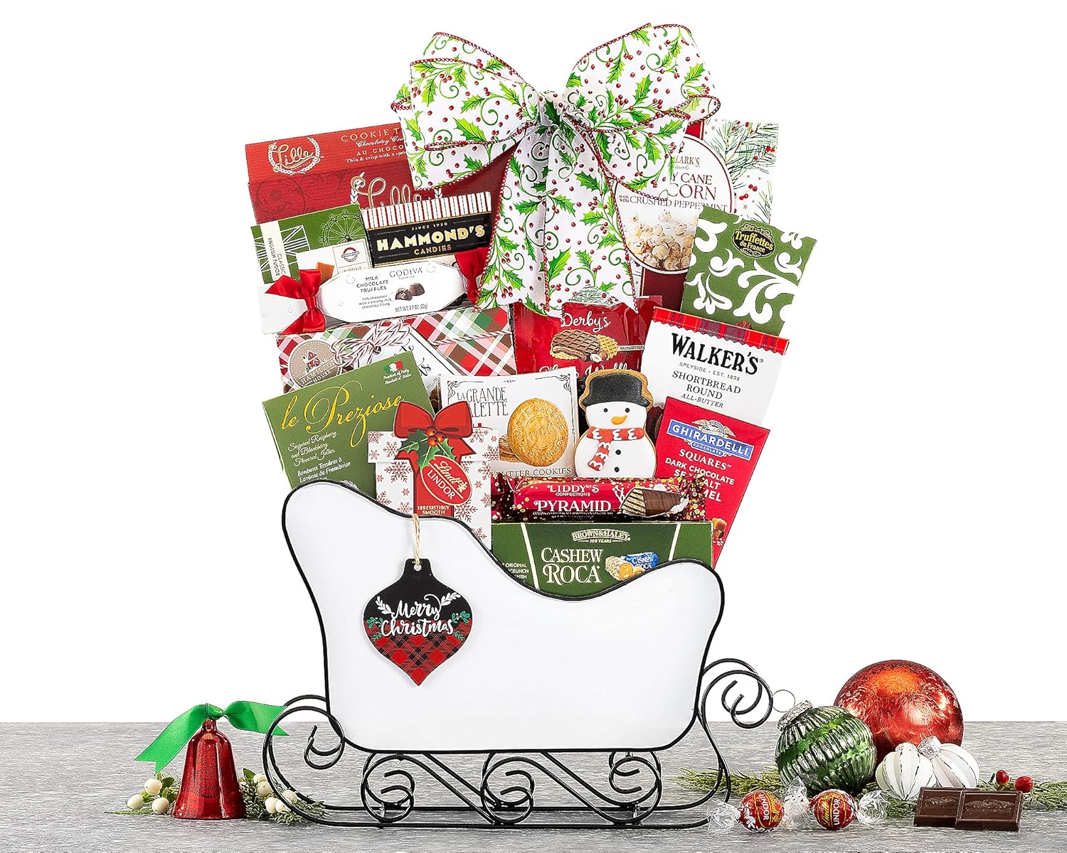 A Santa Approved Chocolate and Sweets Holiday Sleigh With Popular ...
