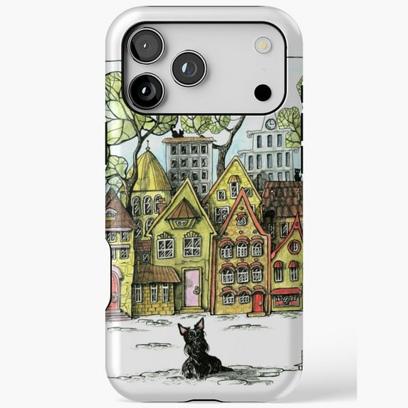 A Scottie Sunday Themed Cute Dog Graphic Design iPhone 11 through 17 ...