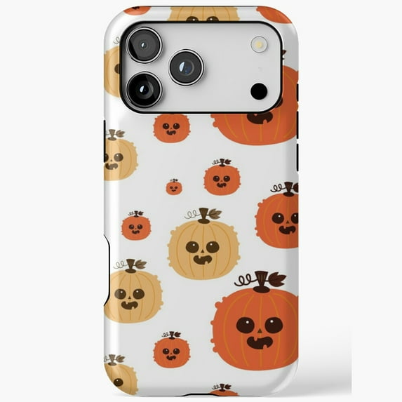 A Seamless Pattern of Various Cute Pumpkins iPhone 11 through 17 Pro ...