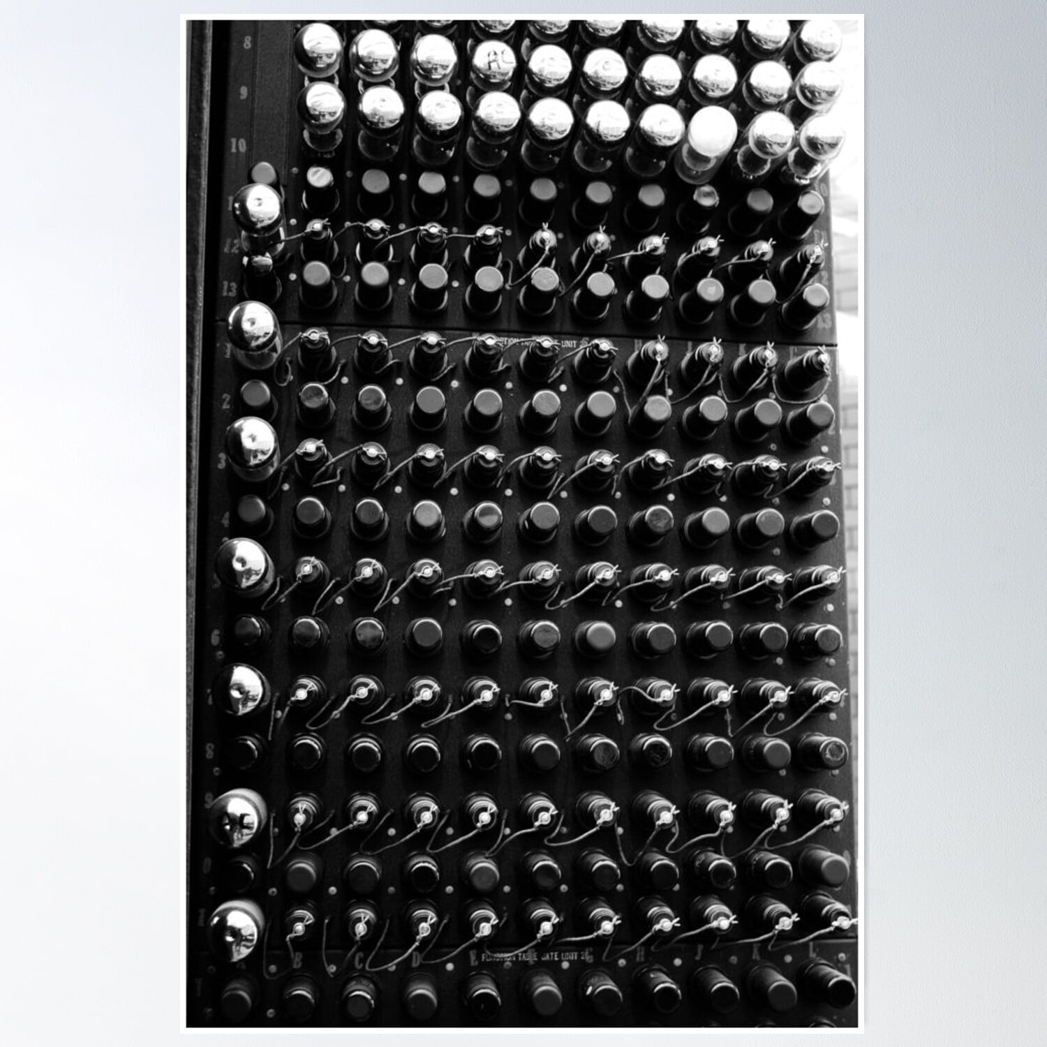 A Section Of The Original Eniac Computer Poster Wall Art, Modern Wall ...