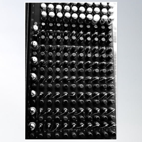 A Section Of The Original Eniac Computer Poster Wall Art Modern Wall ...