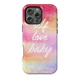 A Self Love Colorful Gradient Glitter Themed Tough Case for iPhone 11 ...