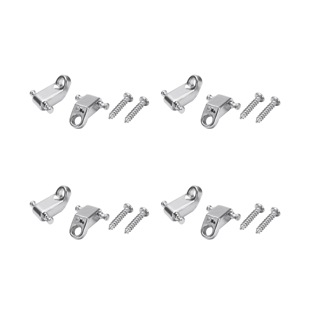 A Set 8 Pcs Electric Guitar Roller String Tree String Retainer - Silver ...