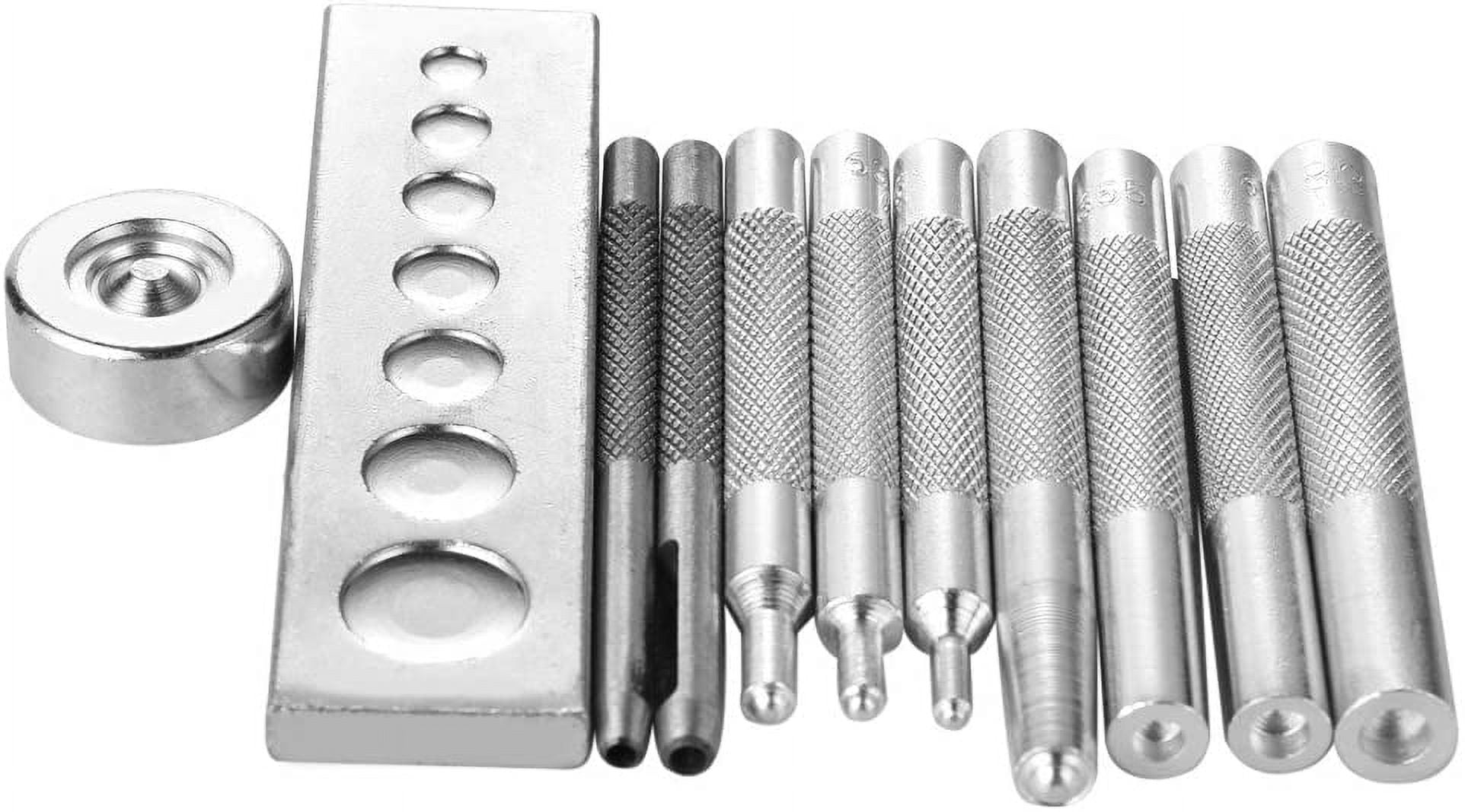 A Set Of 11 Leather Tools - Used For Fixing Rivets And Pressure Nails ...