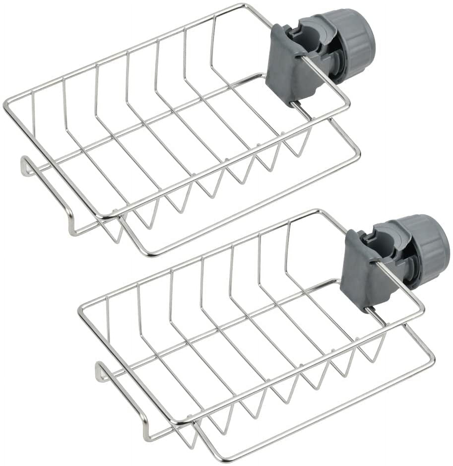 A Set Of 2 Stainless Steel Non Perforated Shower Racks, Used For Shower ...