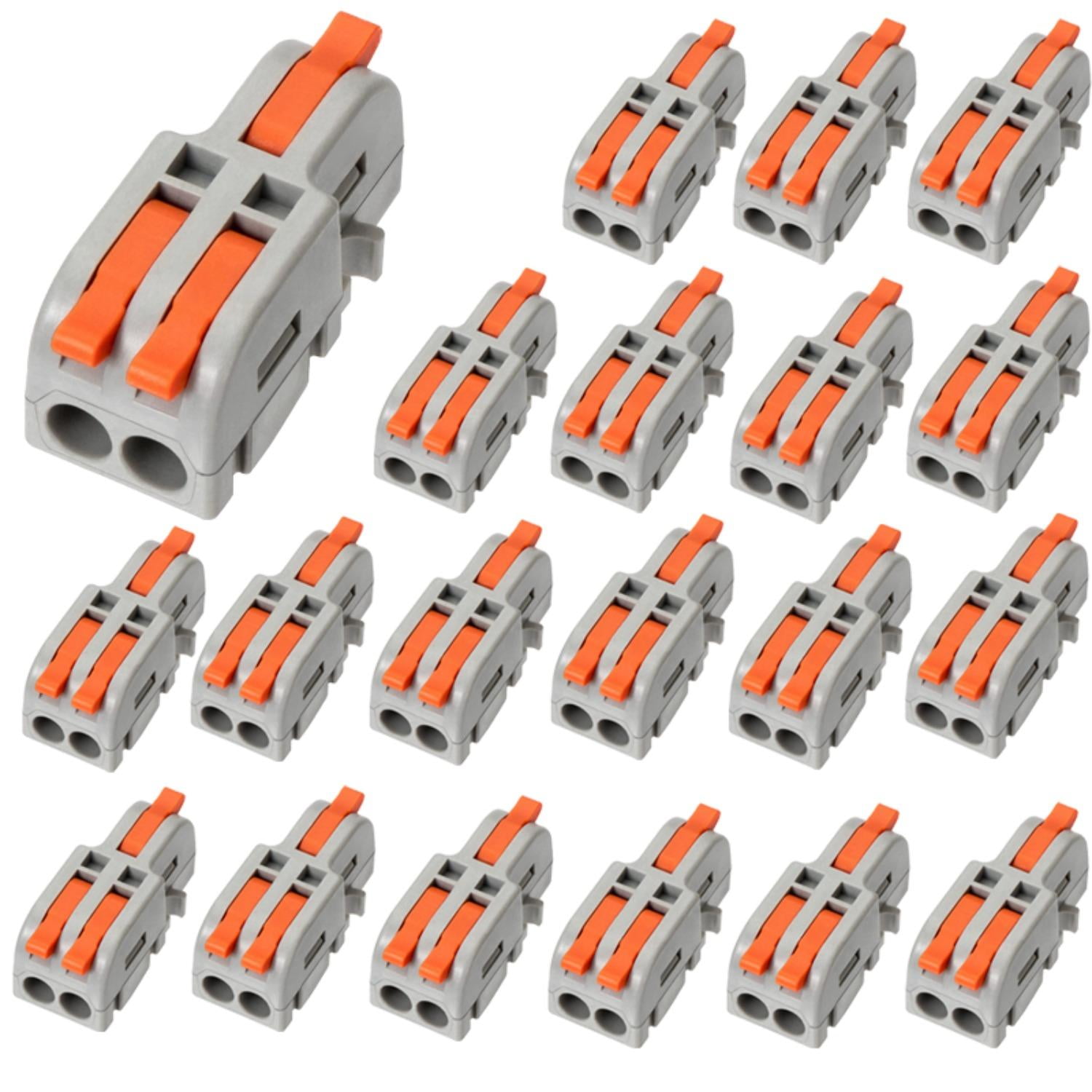 A Set Of 20 Pcs Mini Electrical Wire Connectors,nylon Diy Splicing Into ...
