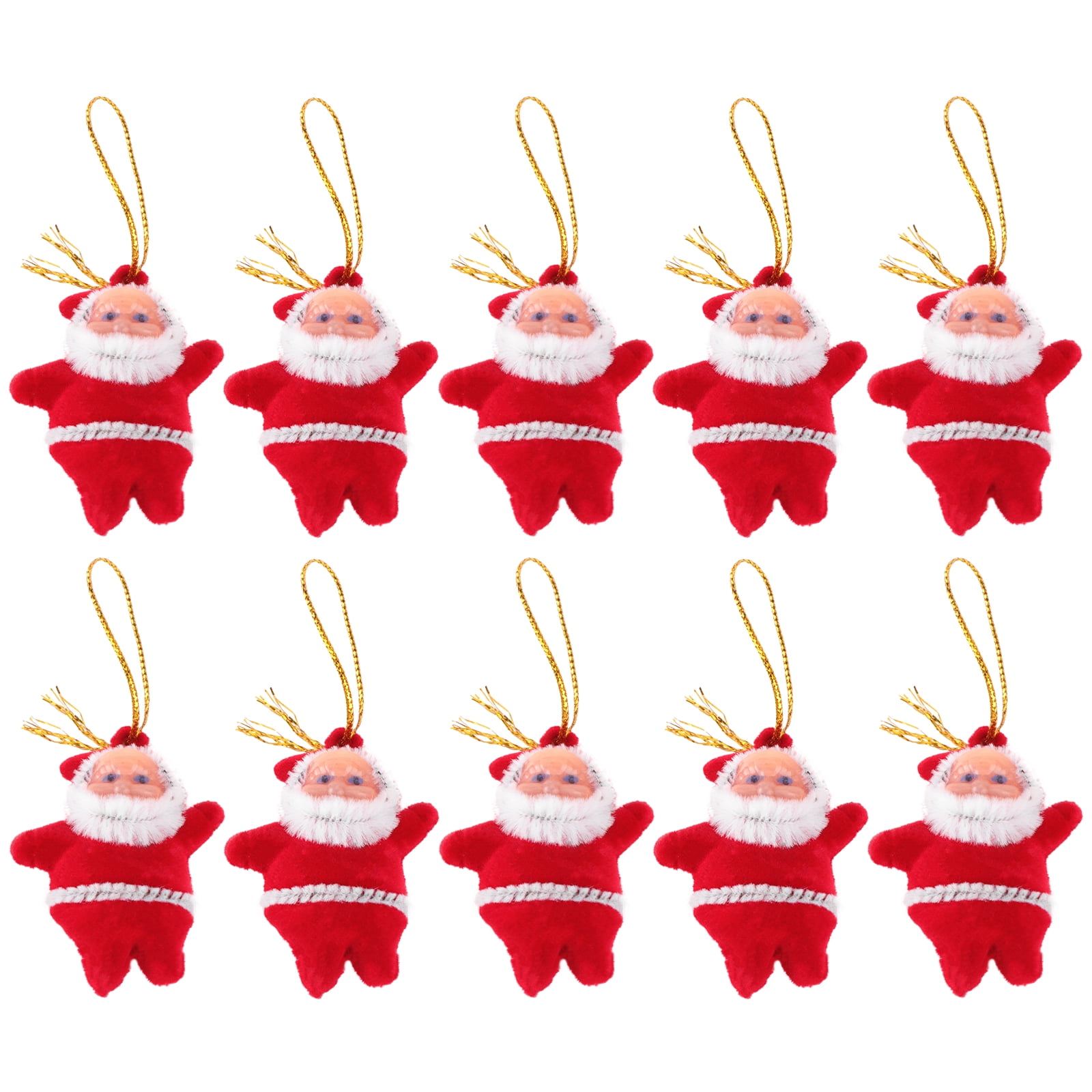 A Set of 50pcs Mini Santa Claus Pendant Christmas Tree Hanging ...
