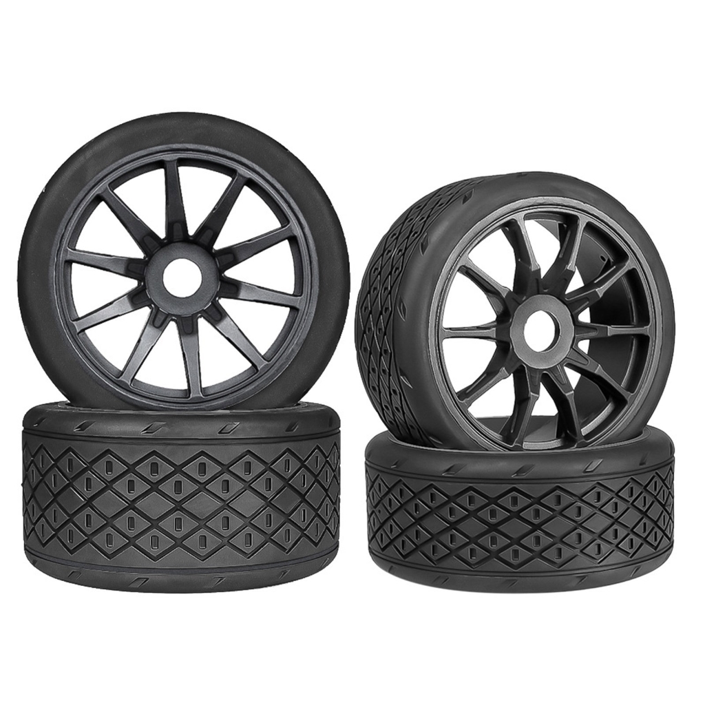 A Set of Wheel Tires Rubber Remote Control Car for Remote Control Parts ...