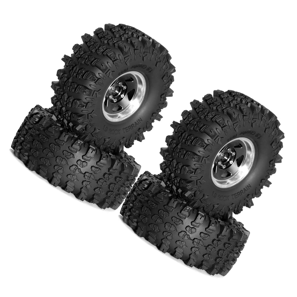 A Set of Wheel Tires Rubber Remote Control Car for Remote Control Parts ...
