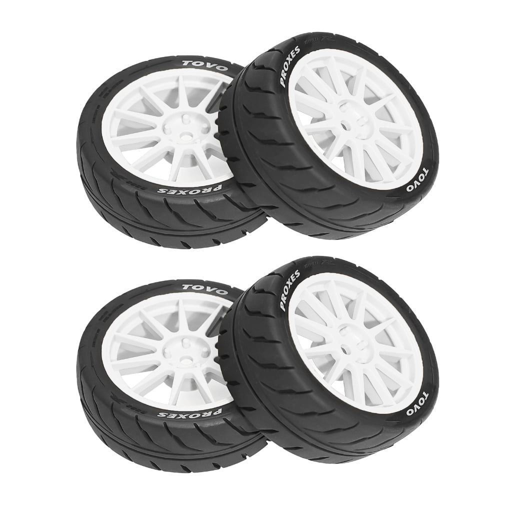 A Set of Wheel Tires Rubber Remote Control Car for Remote Control Parts ...