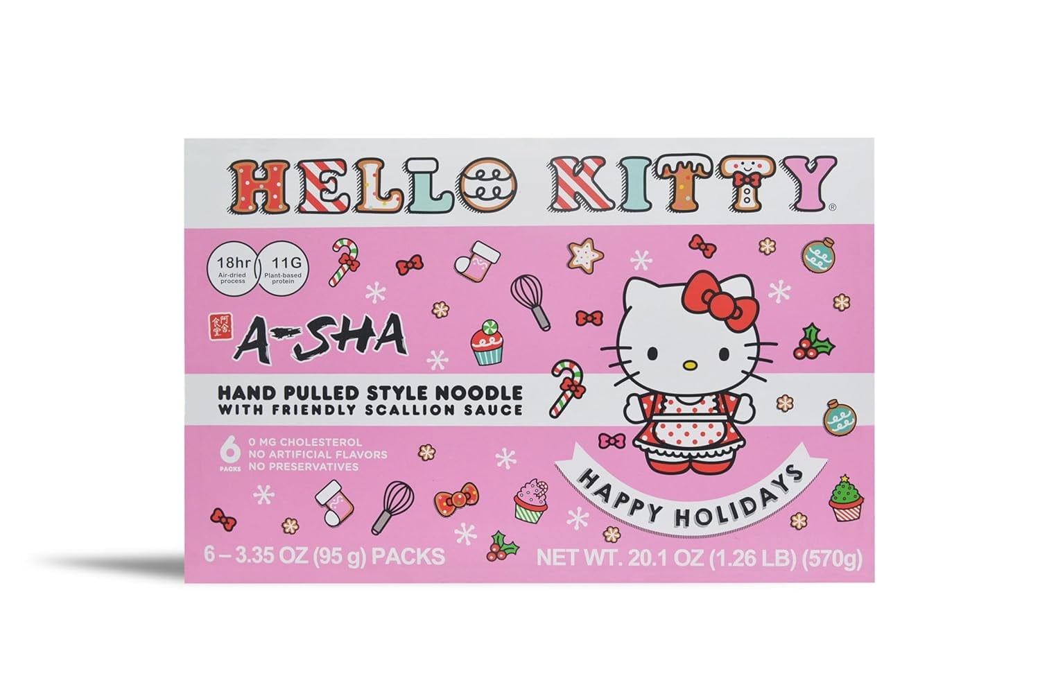 A-Sha Hello Kitty Hand-Pulled Ramen Noodles with Friendly Scallion ...