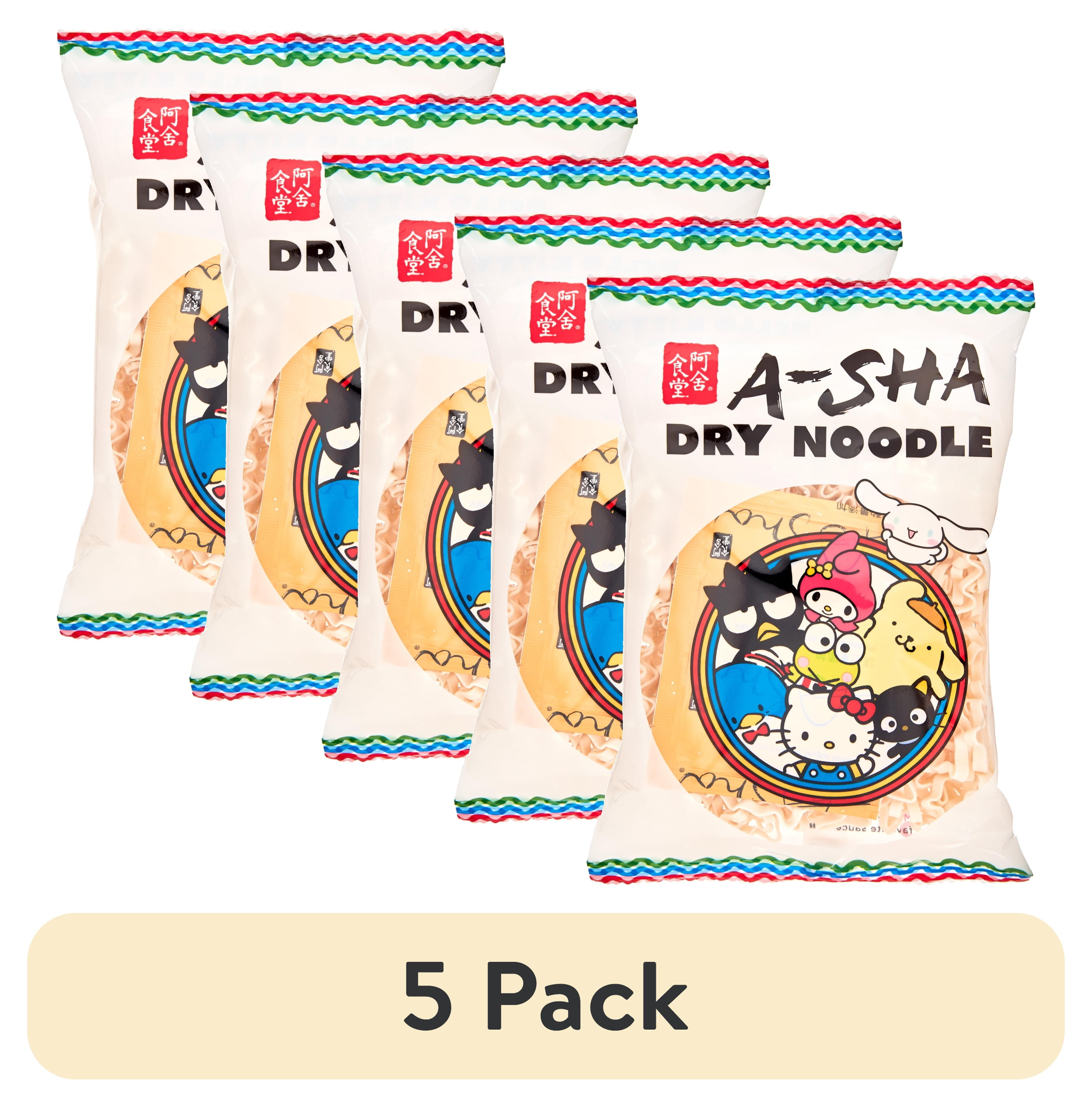 (5 pack) A-Sha Hello Kitty Mandarin Noodles Supercute Soy Sauce ...