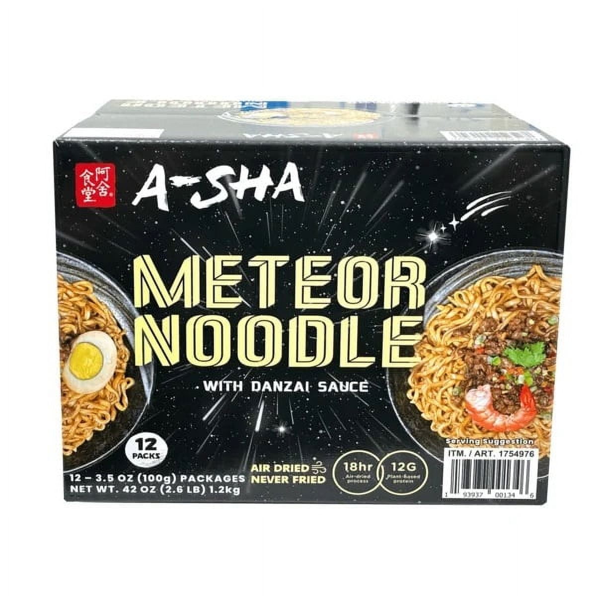 A-Sha Asian Grocery Meteor Noodle with Danzai Sauce, 3.5 Ounce - Pack of 12 - Walmart.com