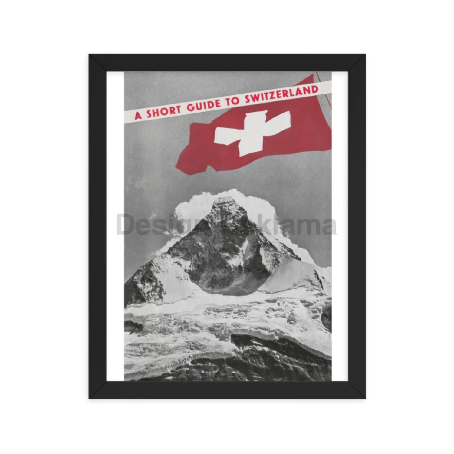 A Short Guide For Switzerland, 1939. Designed by Herbert Matter. Framed ...