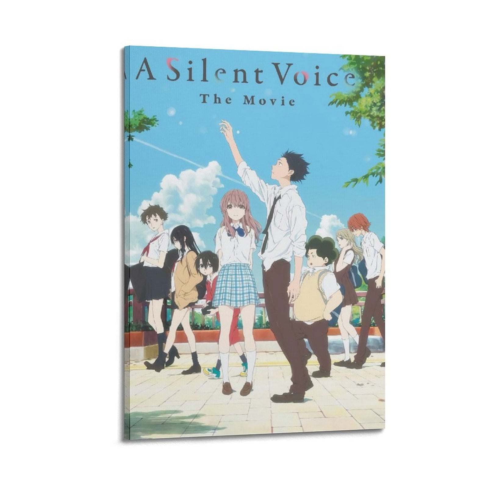 A Silent Voice Poster Wall Art Canvas Aesthetic Music And Movies ...