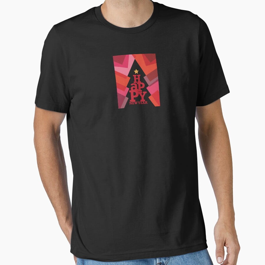 A Simple And Bold Red Holiday Tree, An Essential Festive Unisex T-Shirt ...